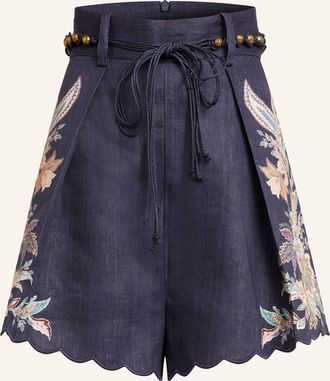 Zimmermann Leinenshorts Rhiannon blau