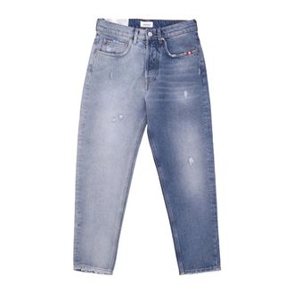 Amish Slim Fit Denim Jeans Two Face - - Jeans - Herren - Blau - W30