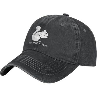 Generic Casquette de Baseball Vous Avez Un Plan, écureuil à séchage Rapide Casquettes dextérieur Casquette de Bouclier Unisexe pour Les Sports Femmes Vacances