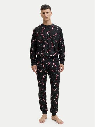 Jack & Jones Jack & Jones Pyjama Tristan 12285375 Schwarz Loose Fit