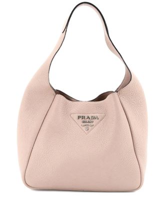 Prada Dynamique Vitello Daino Small hobo bag - Tons neutres