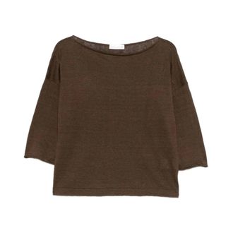 Roberto Collina Damen, Strickwaren, Braun, XSGr&ouml;&szlig;e