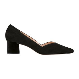 H&ouml;gl Elegante Velours Pumps mit Blockabsatz - - Shoes - Damen - Schwarzk - 36 EU