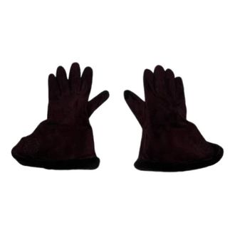 Loewe Gants en cuir Pre-owned - Femme - Pre-owned - Violet - Taille: ONE Size