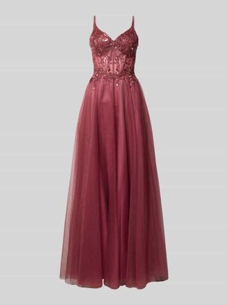 Luxuar Fashion Abendkleid mit Herz-Ausschnitt