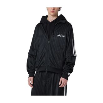 Yohji Yamamoto Homme, Sweatshirts et sweats &agrave; capuche, Noir, Taille: L Basketball Track Top
