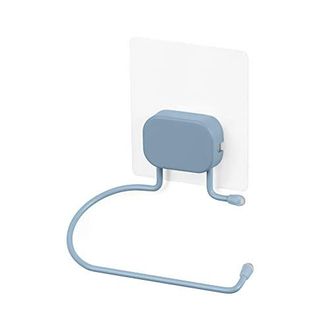 Compactor Bestlock Magic Wall Mountable Toilet Roll Holder, Self-Adhesive Mounting, Supports up to 3kg, 13 x 9.5 x 9 cm, Grena Range, Blue, RAN10669