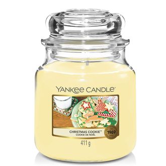 Yankee Candle Company Duftkerze im Glas (mittelgro&szlig;) | Christmas Cookie | Brenndauer bis zu 75 Stunden