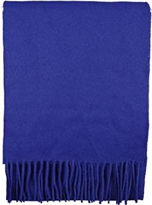 Toutacoo Echarpe 100% Laine - Homme & Femme - Fabriquée en France - Couleur 07b-Bleu