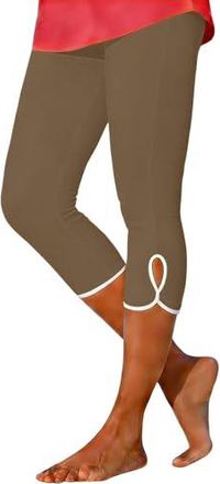 Generic Pantalon de yoga pour femme avec taille, d&eacute;coup&eacute;, confortable, extensible, legging de compression, grande taille, pantalon de gymnastique et de yoga 2