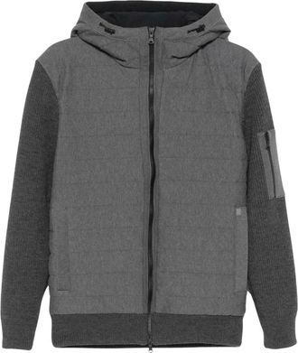 Paul & Shark Homme, Vestes, Gris, Taille: 2XL SweaT-shirt matelass&eacute; hybride zipp&eacute;