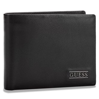 Guess Geldb&ouml;rse Guess New Boston Billfold W/Coin Pkt SM2509 LEA20 Schwarz