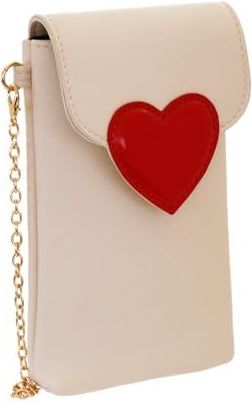 Camomilla &Eacute;tui pour T&eacute;l&eacute;phone Portable Femme, Similicuir, Collection Love Bag, Couleur Blanc