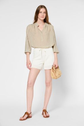 Gerard Darel Short en crochet - FLORA - Ecru