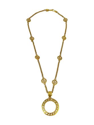 Chanel collier à pendentif loupe (1995) - Or