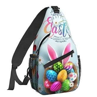 Generic OEufs De P&acirc;ques Sac Banane Multifonctionnel Sacs &Agrave; Dos Antivol Sac Poitrine Pour Homme Cyclisme Camping