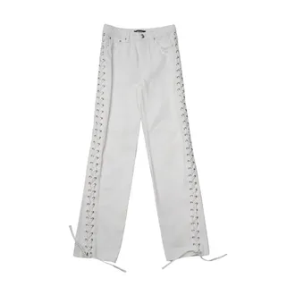 Rotate Rotate Birger Christensen, Damen, Jeans, Wei&szlig;, W28Gr&ouml;&szlig;e