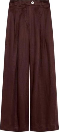 Marella Femme, Pantalons, Brun, Taille: 38 FR Wide Pantalons