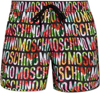 Moschino Homme, Maillots de bain, Multicolore, Taille: XL Short de bain avec logo