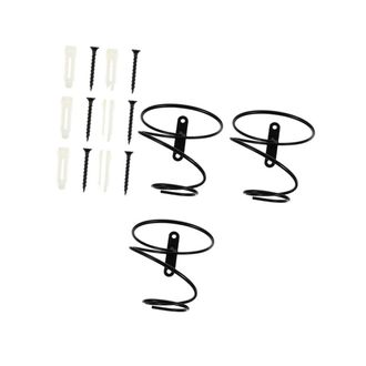 Lurrose 3 St&uuml;ck Teiliges Spiralf&ouml;rmiges Weinregal aus Wandmontiert Rostbest&auml;ndig Platzsparend Stilvolles Eisenkunst Design f&uuml;r Wohnzimmer K&uuml;che Weinlager Lang