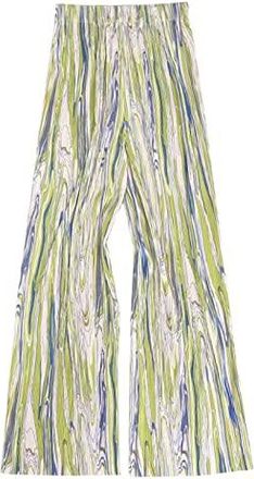 Generic Pantalon long pour femme imprim&eacute; ample, taille haute, droite, jambe large, pantalon &agrave; motifs, yoga, course, poids l&eacute;ger, style urbain, Ye3, taille uni