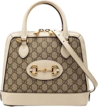 Gucci Pre-owned Horsebit 1955 Satchel - Femme - Pre-owned - Beige - Taille: ONE Size