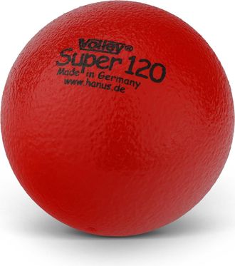 Volley Softball Super Rot - 12 cm Durchmesser - Weicher Schaumstoffball - Leicht - Griffig - Made in Germany