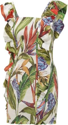 Farm Rio Farm Rio, Femme, Robes, Multicolore, Taille: 38 FR Florart Mini Dress