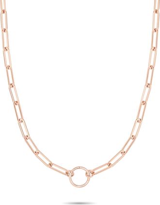 Tamaris Damen Halskette TJ-0679-N-45 aus Edelstahl in IP Roségold