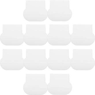 NUOBESTY 12 St&uuml;ck Selbstklebende Wc Sitz Hebegriffe aus Robustem Polycarbonat Platzsparend und Hygienisch f&uuml;r Zuhause B&uuml;ro und Hotel