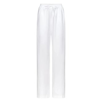 Loulou Studio Femme, Pantalons, Blanc, Taille: 38 FR Sero LDS Drawstring Pantalons