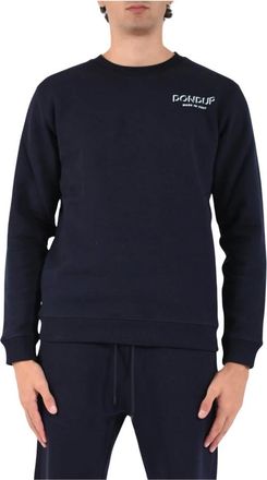 Dondup Homme, Sweatshirts et sweats &agrave; capuche, Bleu, Taille: M SweaT-shirt ras du cou coupe classique