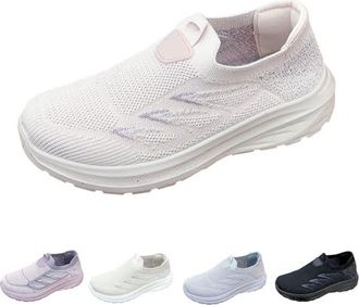 Generic Chaussures de marche &agrave; enfiler pour femme - L&eacute;g&egrave;res et respirantes - En maille - Antid&eacute;rapantes - Chaussures de tennis d&eacute;contract&eacute;es et confortables -