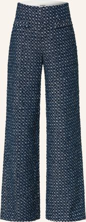Sandro Sandro Marlenehose Aus Tweed Mit Pailletten blau