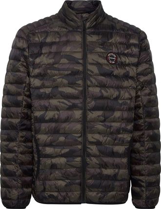 Indicode Davith Herren Steppjacke &Uuml;bergangsjacke Jacke gef&uuml;ttert mit Stehkragen regular fit, Gr&ouml;&szlig;e:M, Farbe:Dired Camouflage (977)