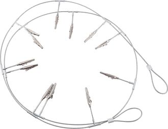 NUOBESTY Schicke Lange Ketten Fotoclips aus Metall zum Aufh&auml;ngen Wanddekoration mit Langlebigen Clips f&uuml;r Fotos Notizen und Papier Kreative Kettenclips f&uuml;r Zuh