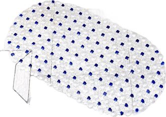 Generic rutschfeste Badematten, weiche, rutschfeste Duschmatte, Massage mit Saugnapf, rutschfeste Badematte, Badezimmerzubeh&ouml;r(Dark Blue 1)