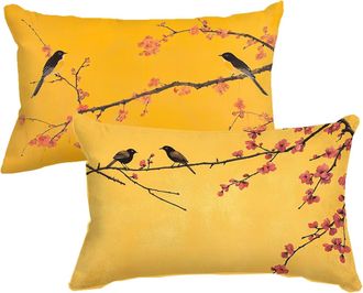 Generic Kissenbezug 40x80cm Gebranntes Orange Kissenbez&uuml;ge Blumen Kissenbezug Zierkissen Samt Pillow Case Mit Unsichtbarem Rei&szlig;Verschluss f&uuml;r Deko Wohnzimmer 
