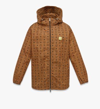 MCM Kapuzen-Windjacke aus recyceltem Nylon mit Monogramm-Print