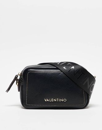 Valentino Handbags Valentino - Samantha - Kameratasche in Schwarz mit Kontrastnaht