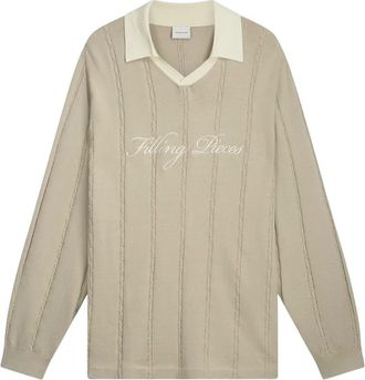 Filling Pieces Homme, Pulls, Beige, Taille: XS Maillot de football en maille