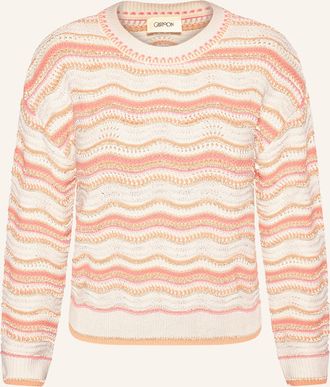 Cartoon Cartoon Pullover Mit Glitzergarn weiss