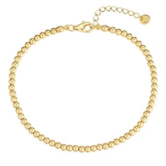 Glanzst&uuml;cke M&uuml;nchen Armband - Sterling Silber Armband - Gr. ONESIZE - in Gold - f&uuml;r Damen