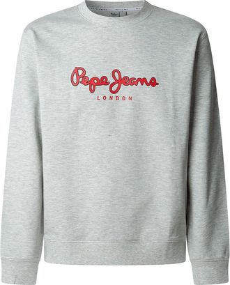 Pepe Jeans London Herren Duke Crew Sweatshirt, Grau (Hellgrau meliert), XXL