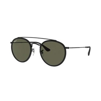Ray-Ban unisex, Accessoires, Noir, Taille: ONE Size Round Double Bridge Lunettes de soleil