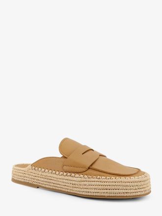 Paloma Barcel&oacute; Womens Sandals Belinda Yellow Leather
