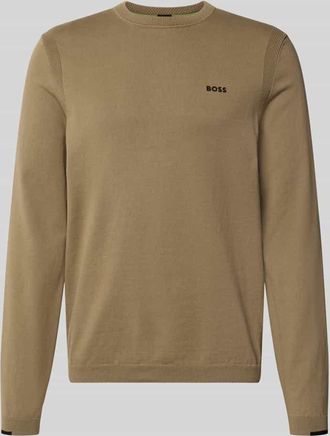 HUGO BOSS Regular Fit Pullover aus reiner Baumwolle Modell KN_Ever-X