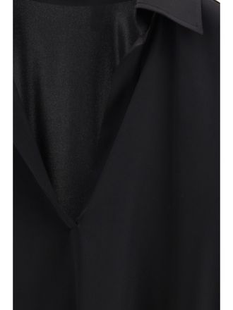 Tom Ford Womens Shirt Stretch Silk Black
