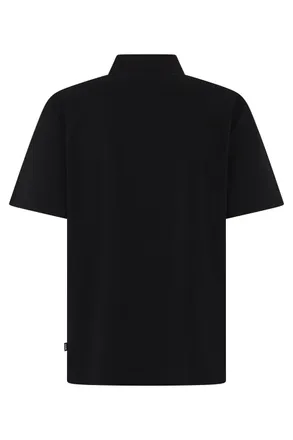 HUGO BOSS Mens Polo Shirt Short Sleeve Black Cotton T-shirts And Polos