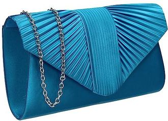 Swankyswans Sophie Pochette en satin pour femme, bleu, One Size